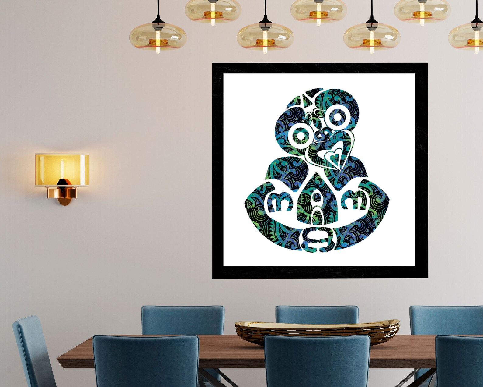 Tiki Maori Design New Zealand Tiki Print Pacific Islands | Etsy