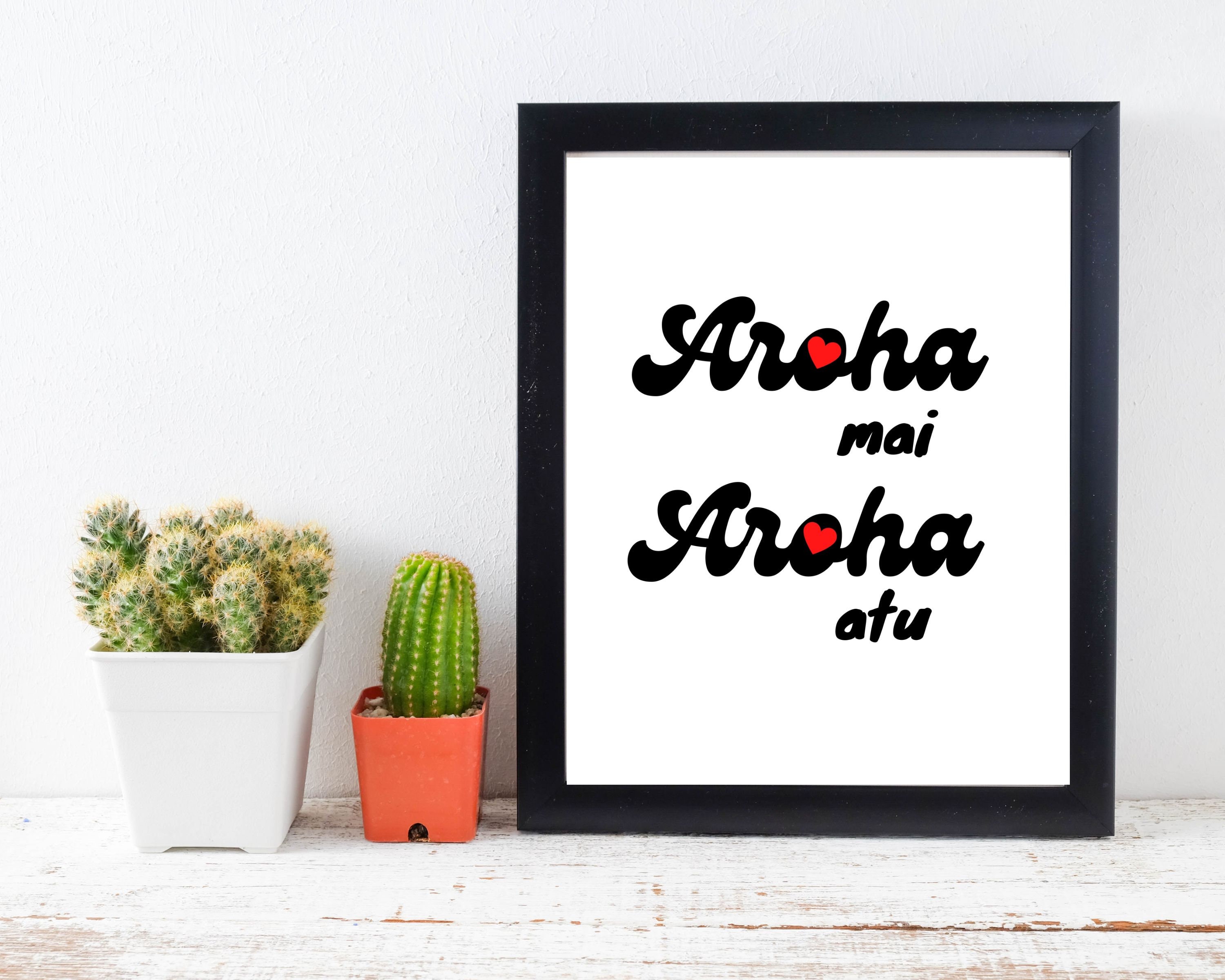 Aroha Love Maori Wall Art Printables Nzprints - Etsy New Zealand