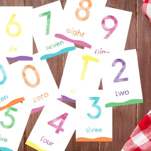 Flashcards 0-20 Kids Numbers Vocabulary Cards ESL Flashcards ...