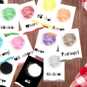 Maori Colour Flashcards -learn Maori - Vocabulary Cards - ESL ...