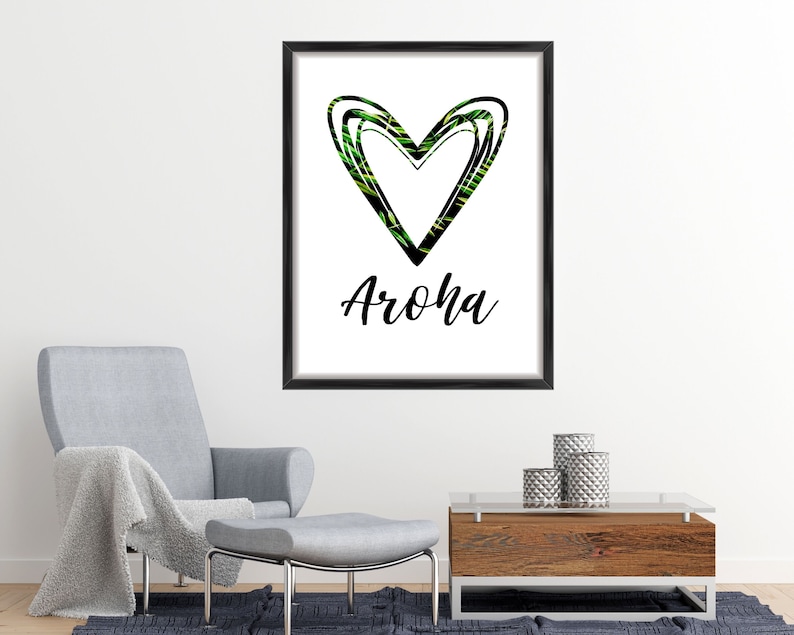 New Zealand Aroha - Maori Love - Maori Language - NZ Poster - Te Reo ...