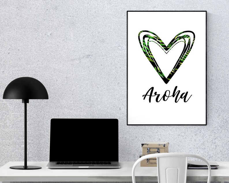 New Zealand Aroha Maori Love Maori language NZ poster | Etsy