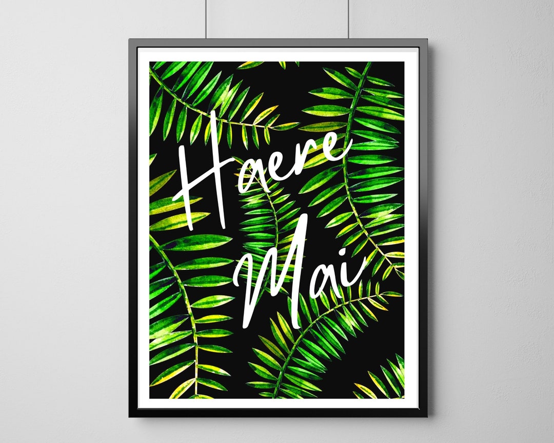 Haere Mai - Welcome - New Zealand - Maori Language - Te Reo Maori - Etsy