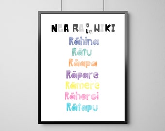 Maori Colours - Classroom Printables, Classroom Poster, Kindergarten ...