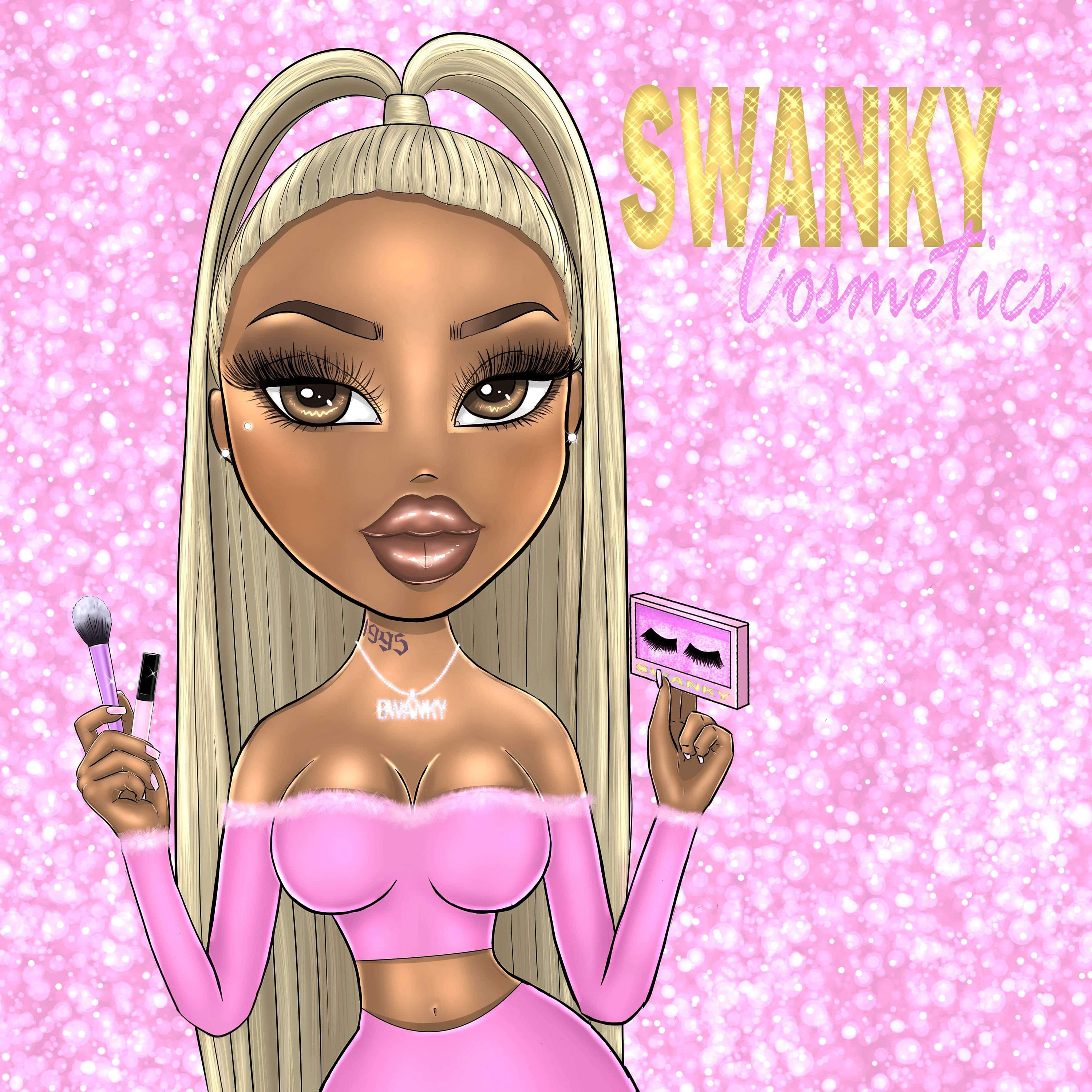 Personalised Bratz Doll Full Body Digital Portrait Cartoon Etsy