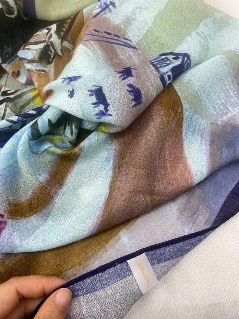 Ain't Nothing Finer Than a Lady Pipeliner Scarf 35x35 / 90X90 Cm. - Etsy