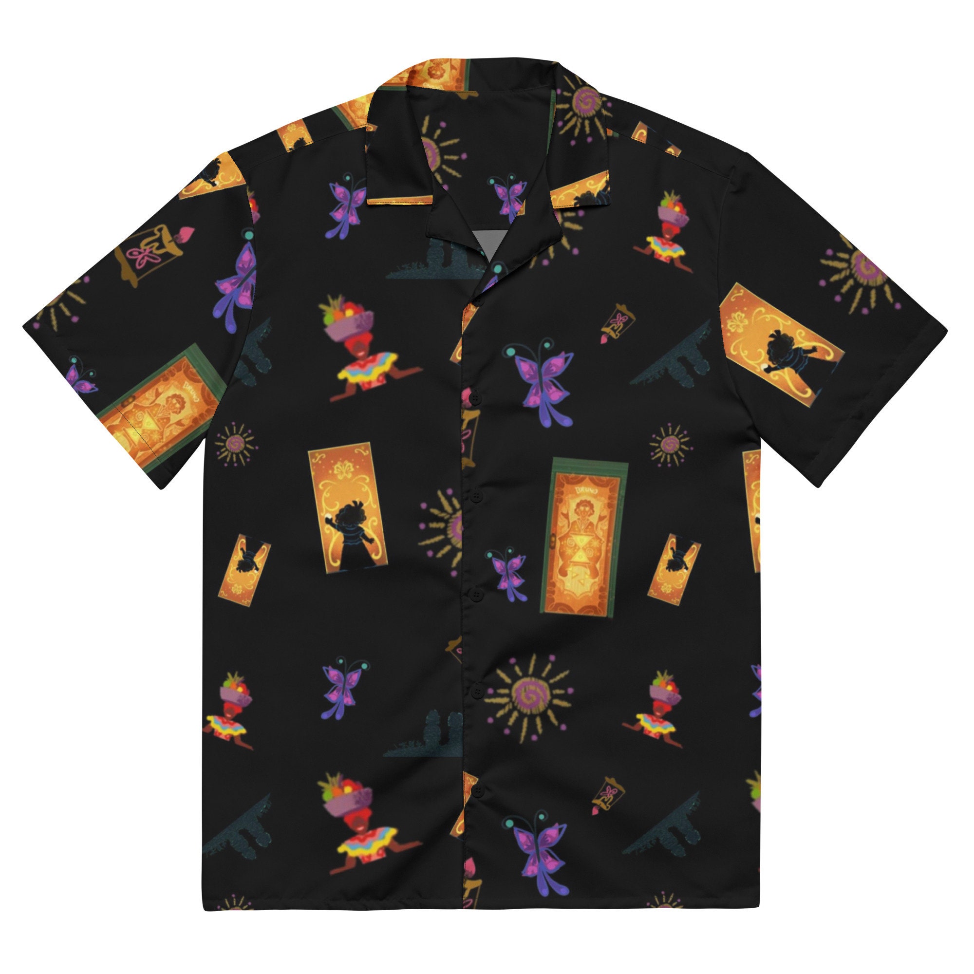 Disney Encanto Inspired Pattern Button Down Shirt-disneyworld - Etsy