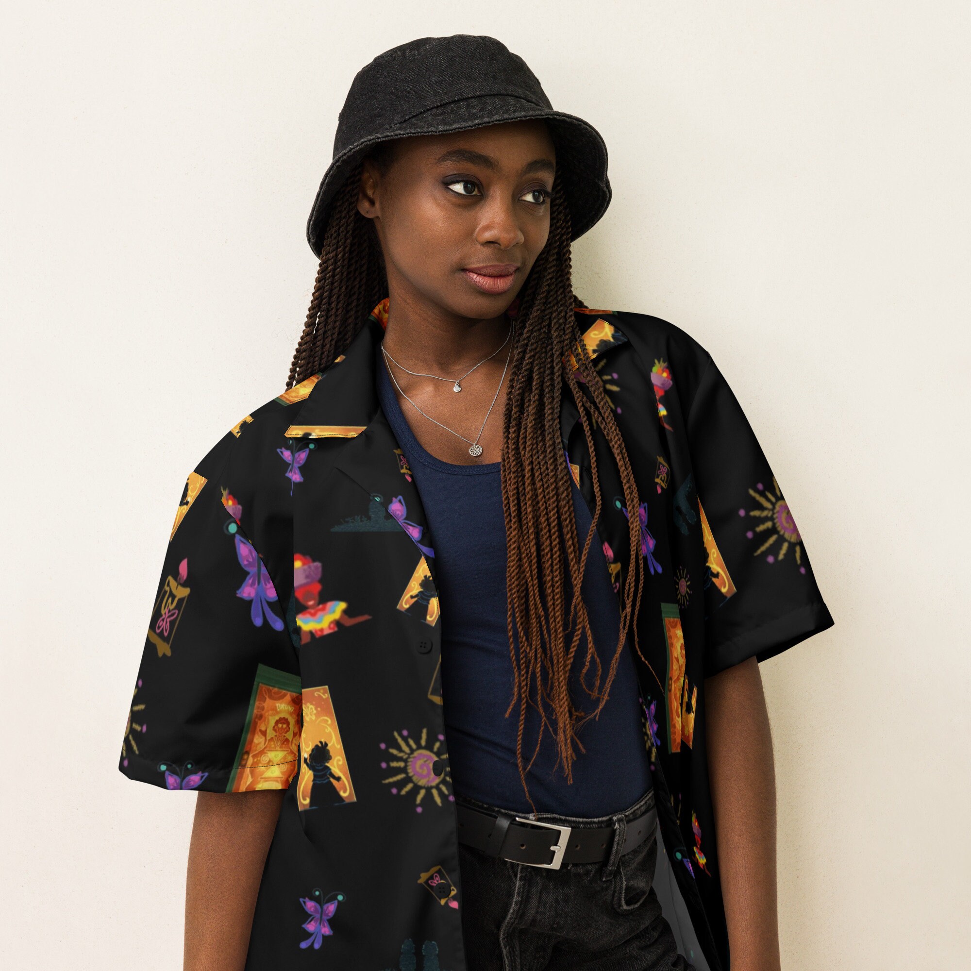 Disney Encanto Inspired Pattern Button Down Shirt-disneyworld - Etsy