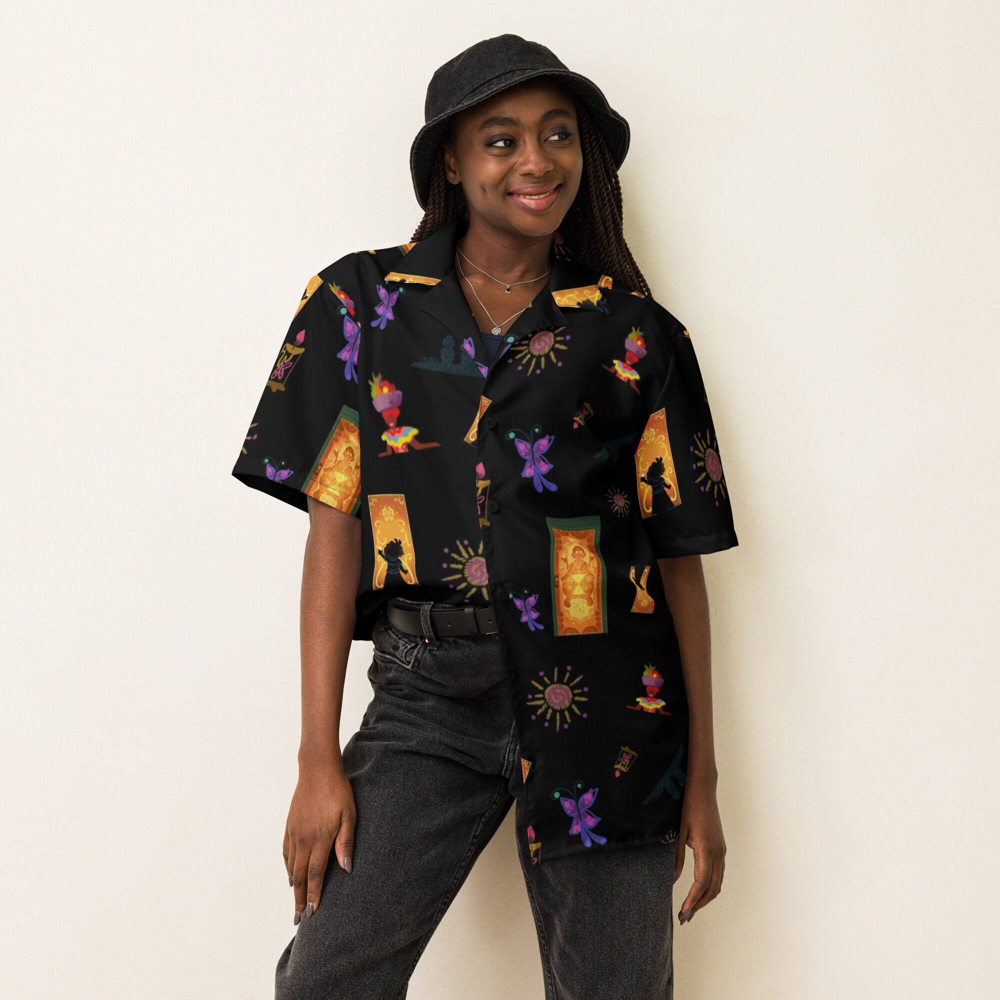 Disney Encanto Inspired Pattern Button Down Shirt-disneyworld - Etsy