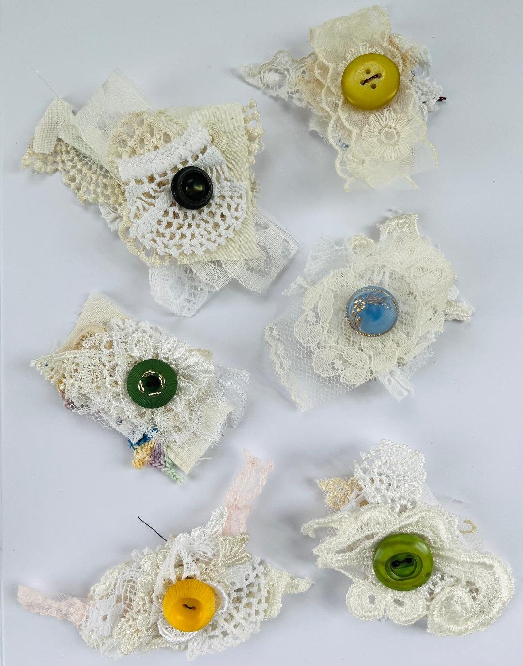 Six Lace Snippet Packets for Slow Stitching, Junk Journaling - Etsy