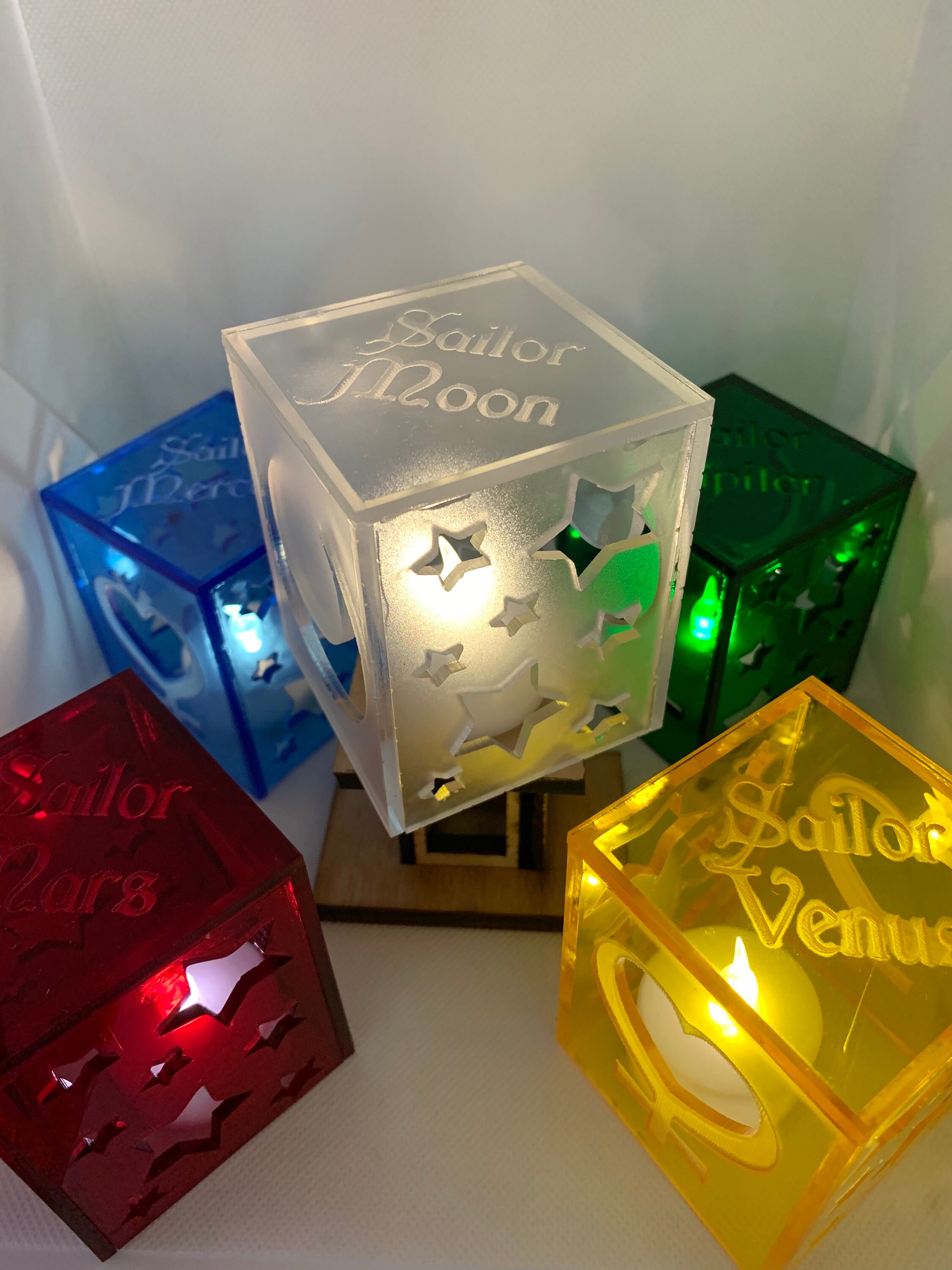 Sailor Moon Sailor Scouts Lantern Light Covers Sailor Moon | Etsy