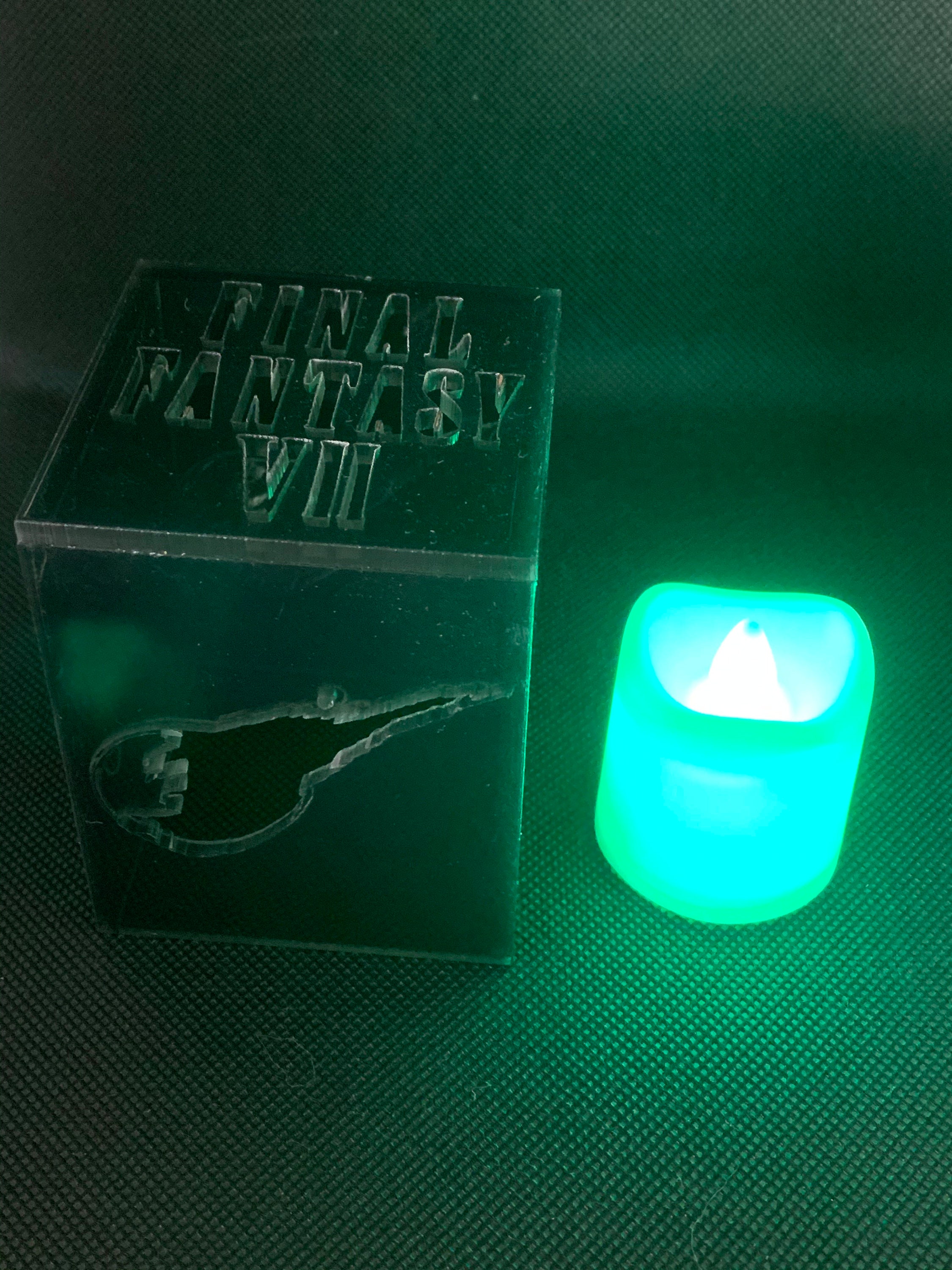 Final Fantasy VII (7) Black Meteor Holy Logo Lantern W/ Green Light - Etsy