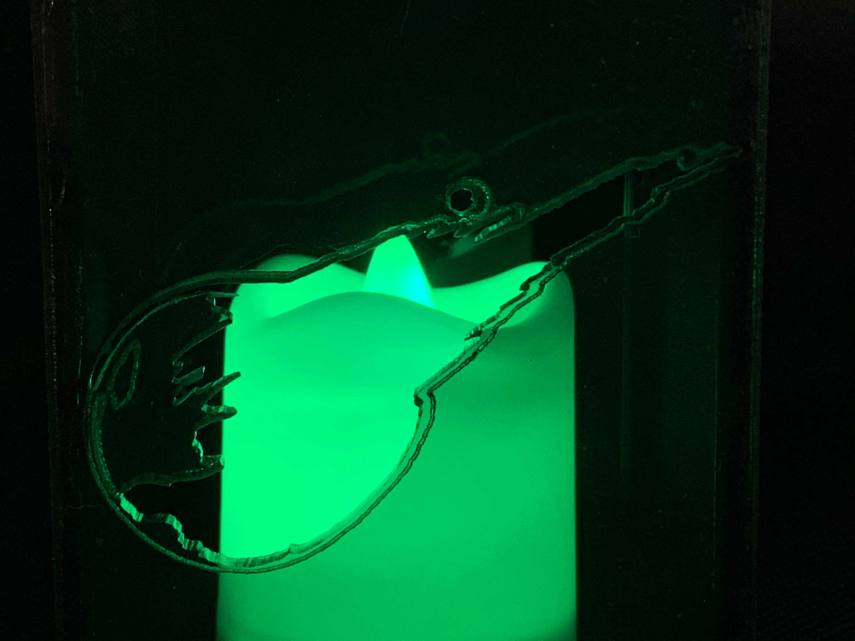 Final Fantasy VII (7) Black Meteor Holy Logo Lantern W/ Green Light - Etsy