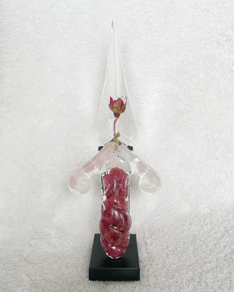 Dagger Floral Decoration Epoxy Resin Dried Flowers Rose Quartz - Etsy