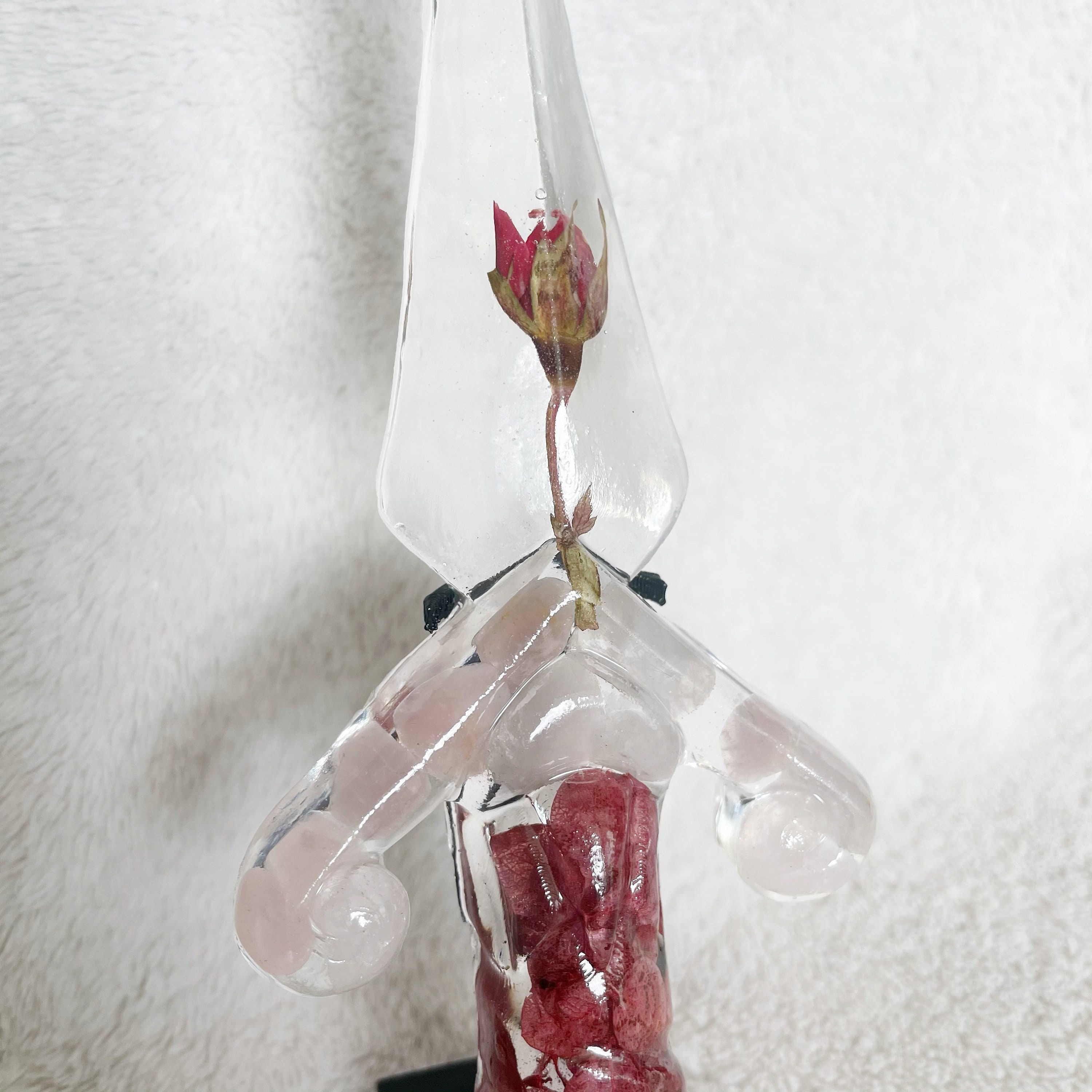 Dagger Floral Decoration Epoxy Resin Dried Flowers Rose Quartz - Etsy