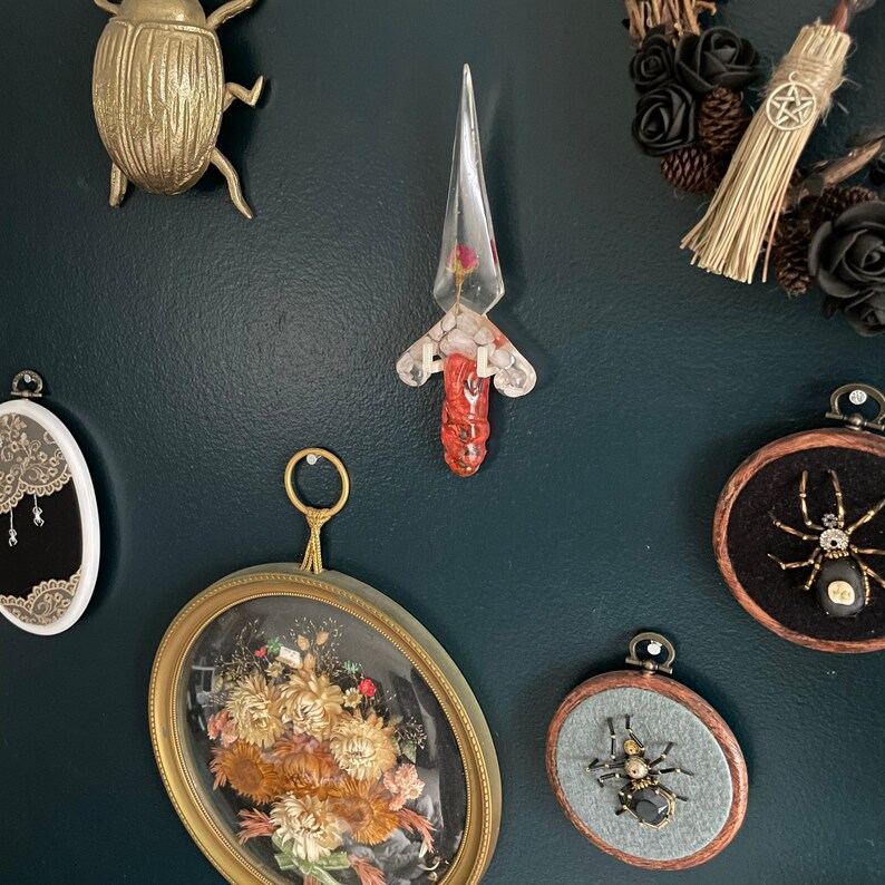 Dagger Floral Decoration Epoxy Resin Dried Flowers Rose Quartz - Etsy