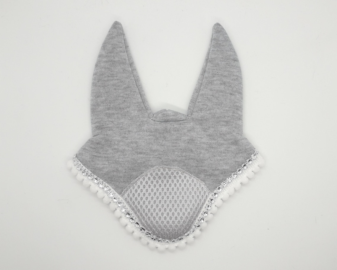 Deluxe Ear Bonnet Silver Grey for Hobby Horse Fly Veil - Etsy