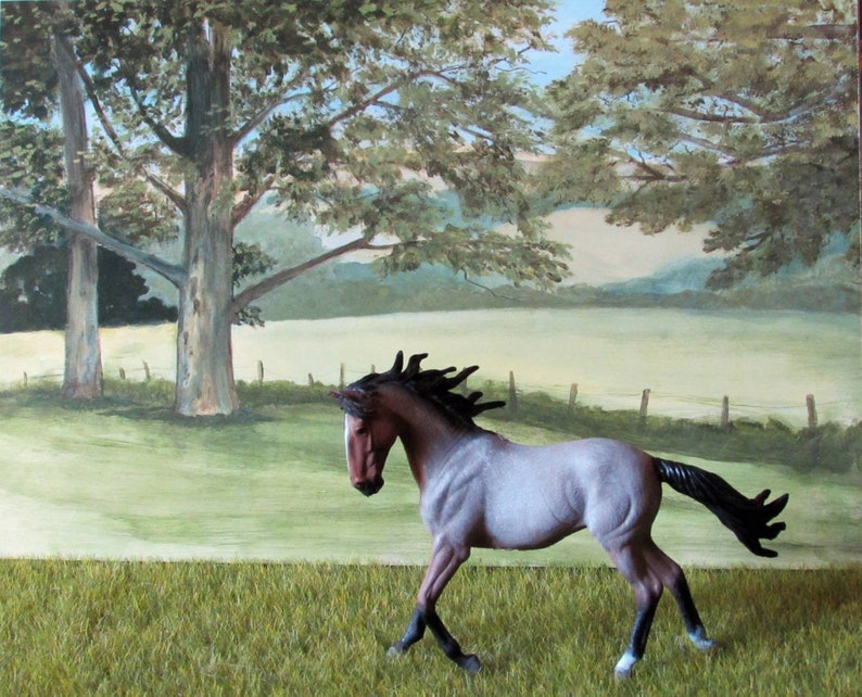 Newbackdrop Set of 3 for 1:20 Scale Model Horses Collecta | Etsy UK