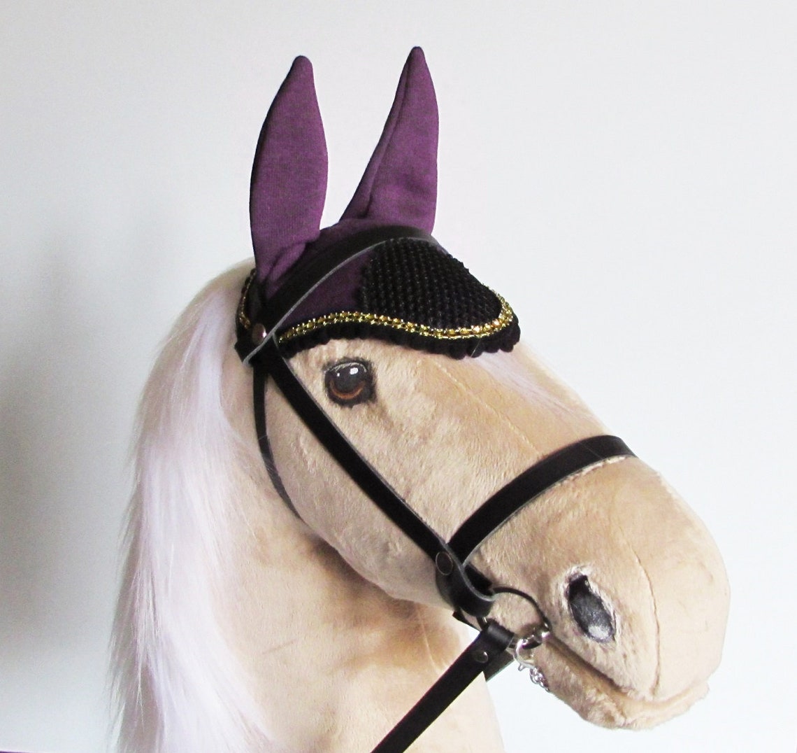 Deluxe Ear Bonnet Purple for Hobby Horse Fly Veil for - Etsy