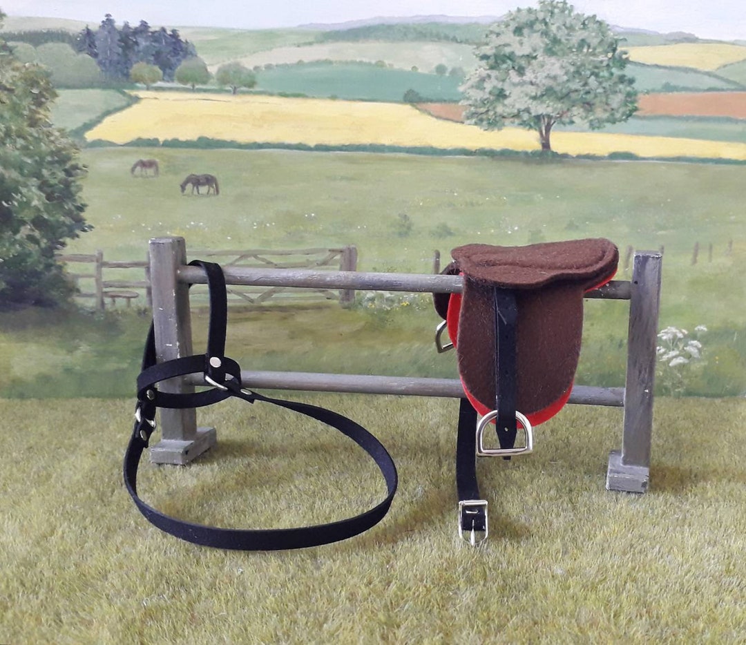 Felt Riding Tack Set for Laurel Designs Pony Handmade Accessory Vegan ...