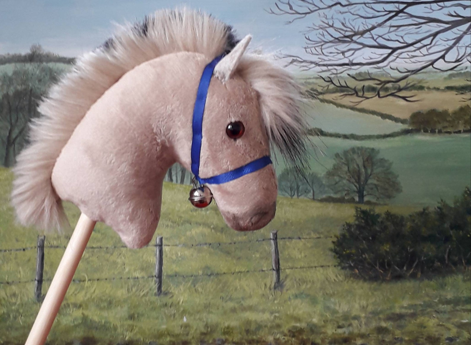 Fjord Mini Hobby Horse Mascot Handmade Small Bell Rattle Toy | Etsy