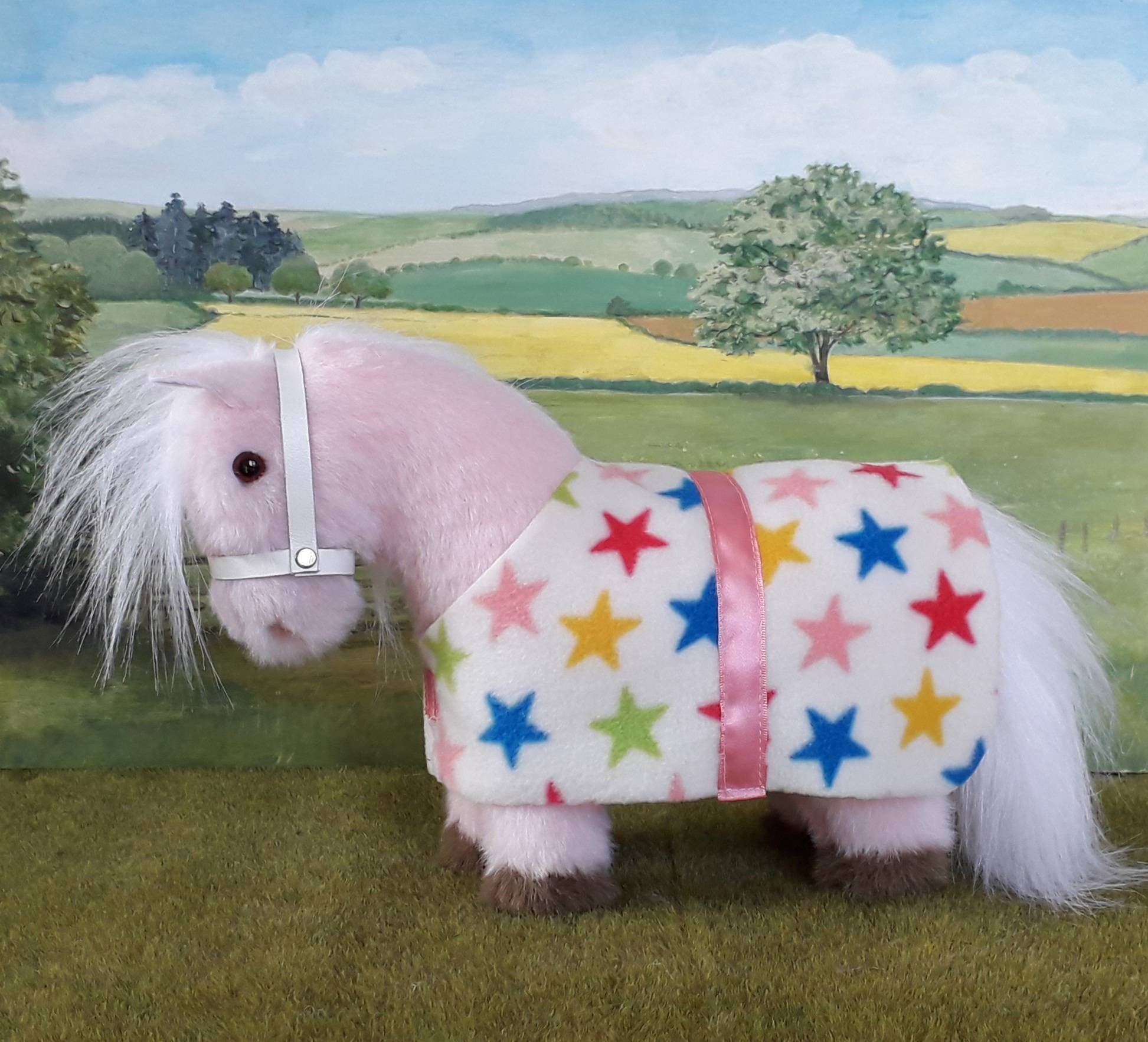 Pale Baby Pink Shetland Pony Handmade Model Horse Real - Etsy