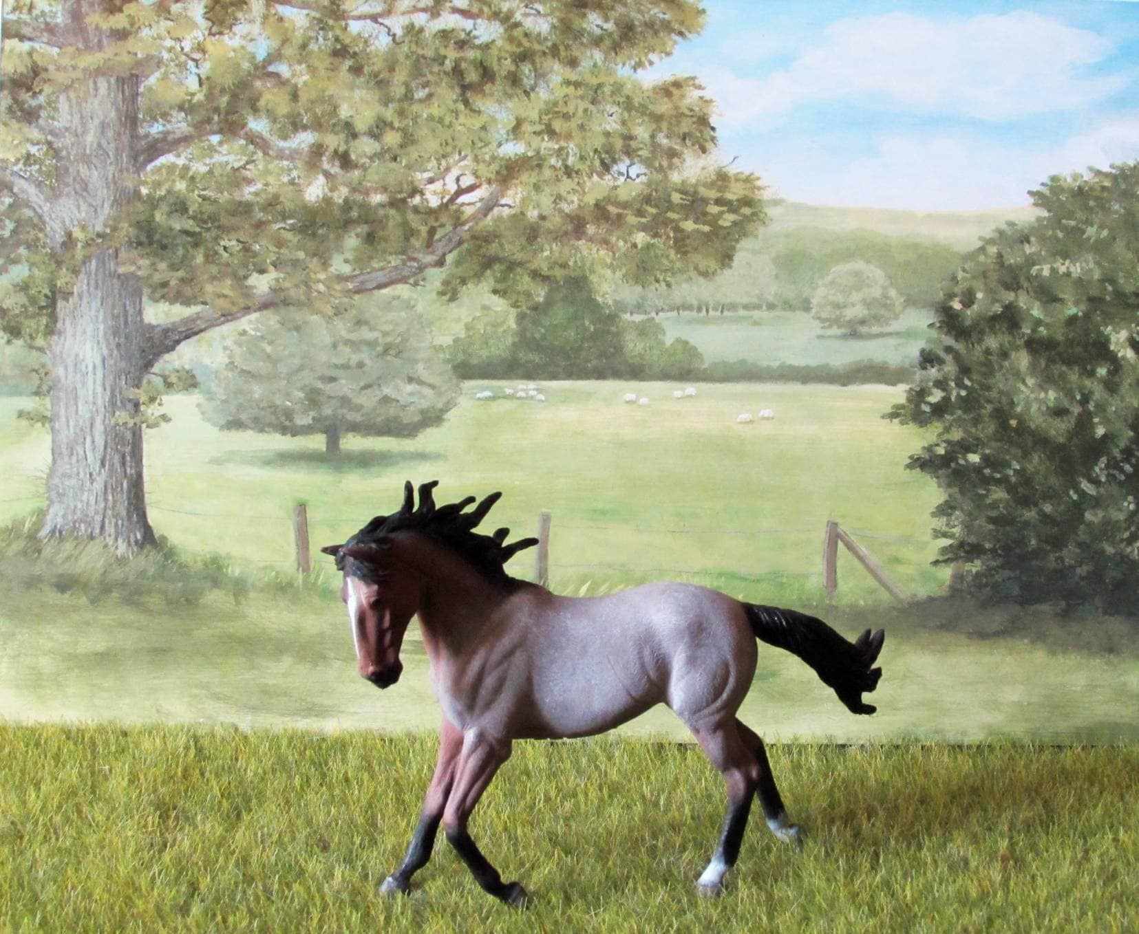 Newbackdrop Set of 3 for 1:20 Scale Model Horses Collecta - Etsy