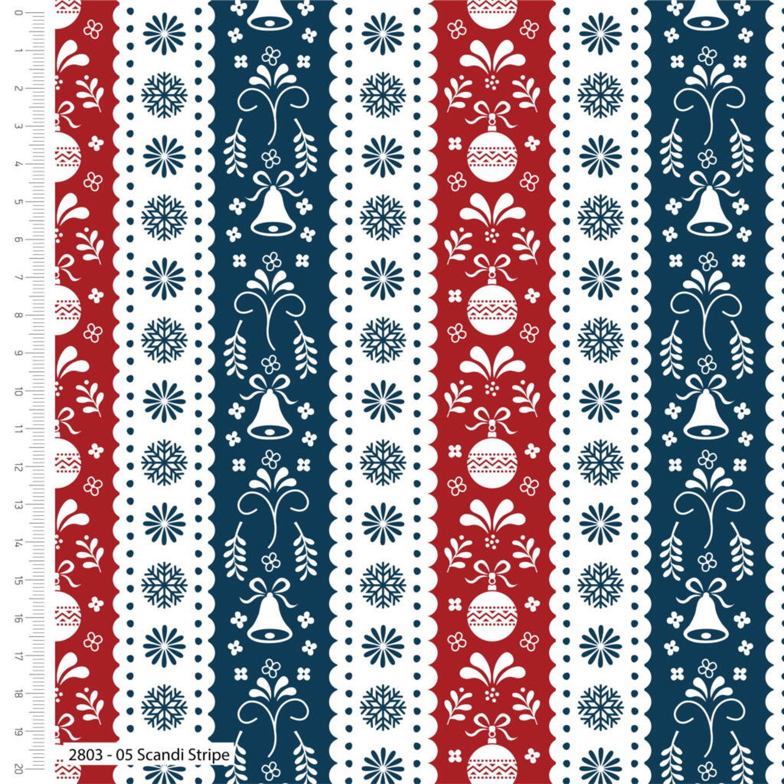 Christmas Fabric ~ Scandi Christmas ~ Designer Stuart Hillard - Etsy UK