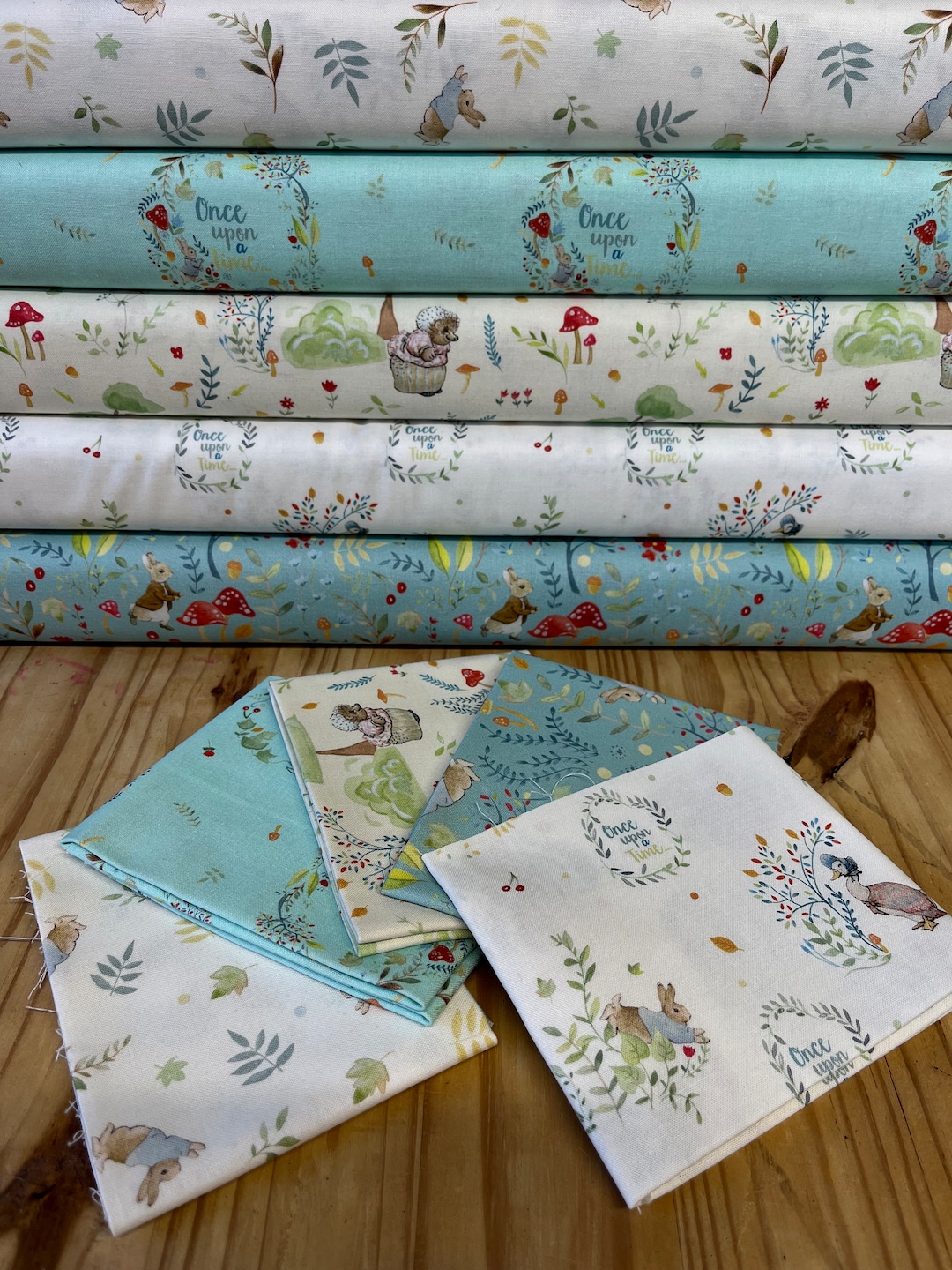 Peter Rabbit Fabric Once Upon A Time Collection ~ Organic Cotton ...