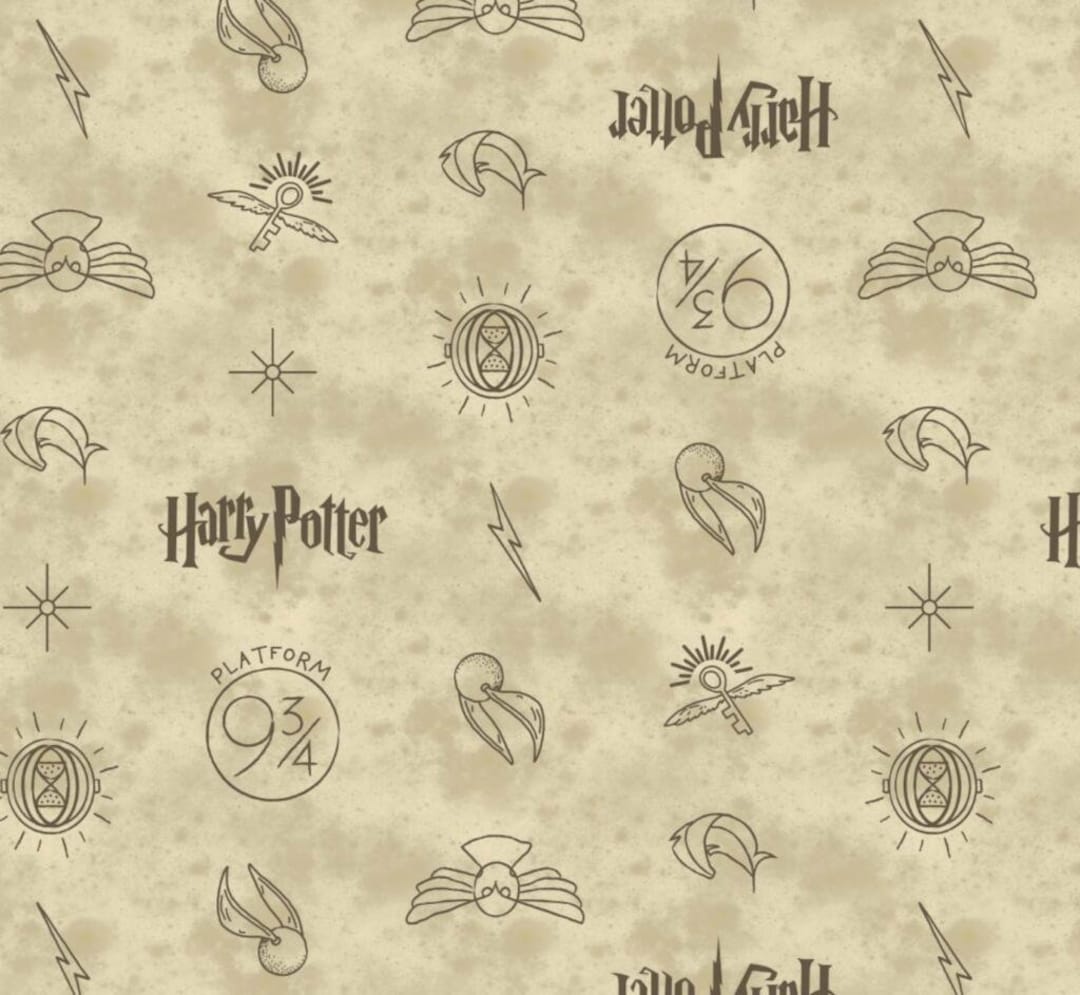 Harry Potter Golden Snitch Fabric - Etsy