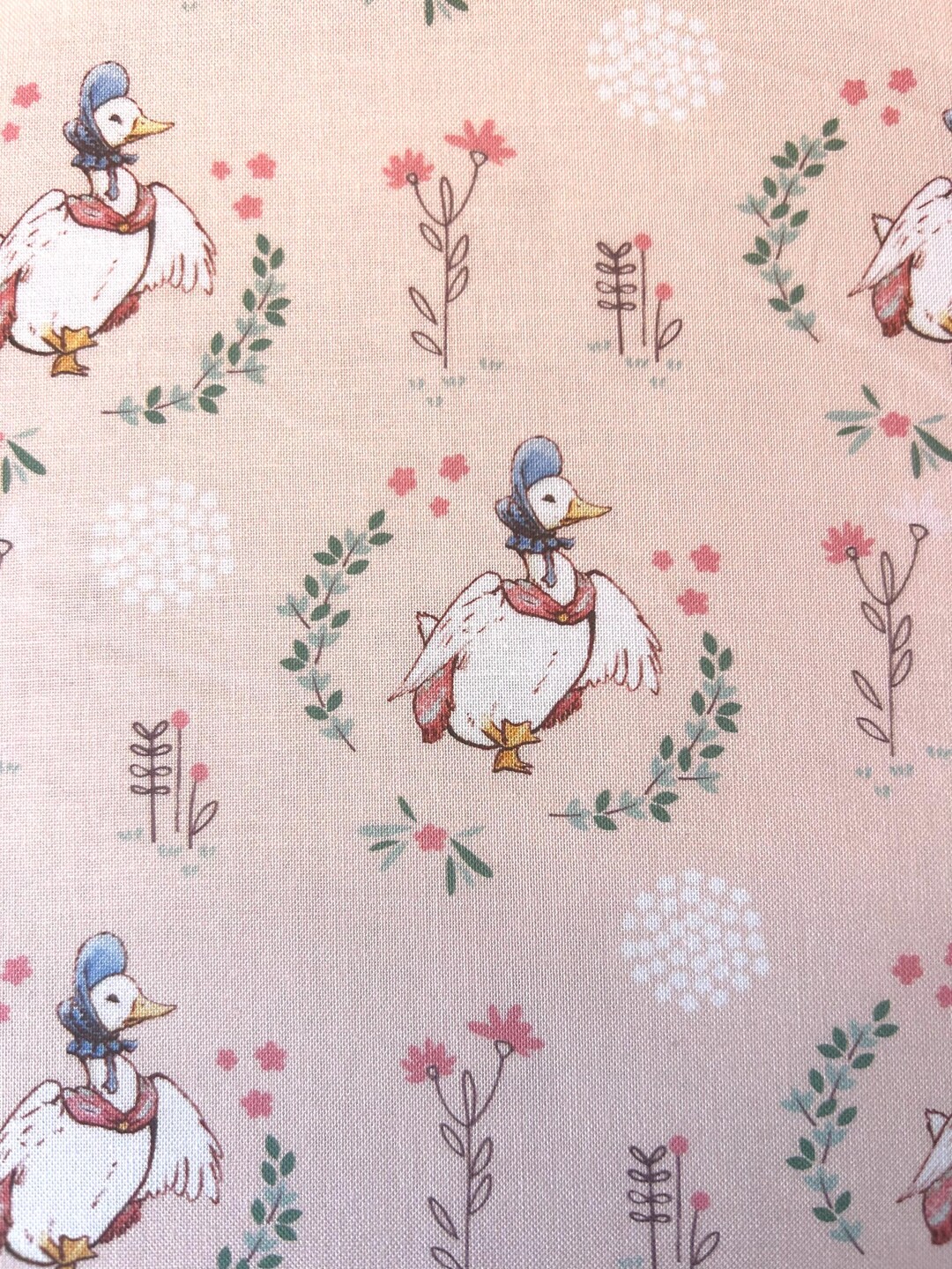 Jemima Puddleduck Fabric, Classic Characters Fabrics, Peter Rabbit ...
