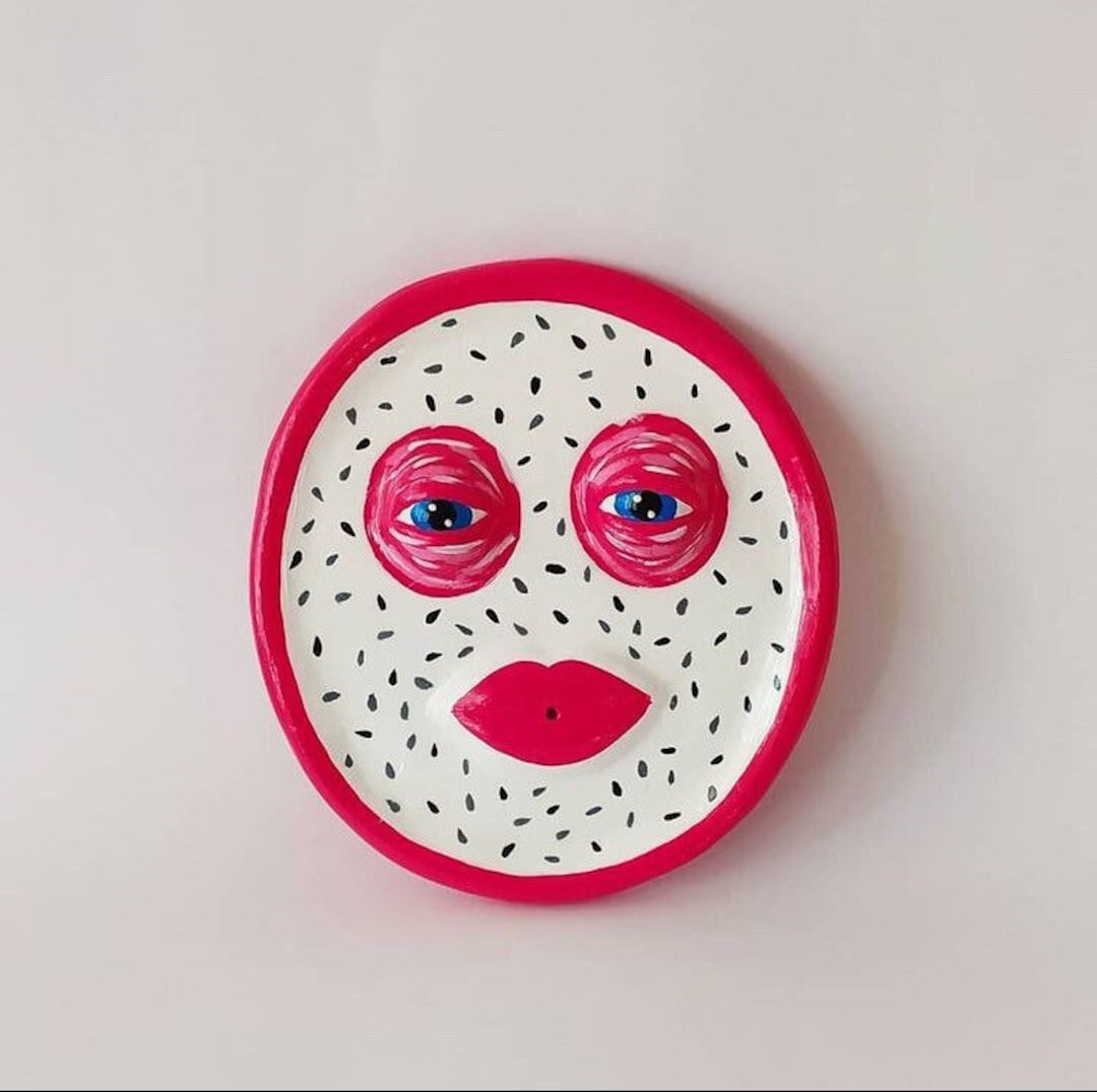 Dragon Fruit Design Clay Incense Stick Holder | Cute Incense Burner ...