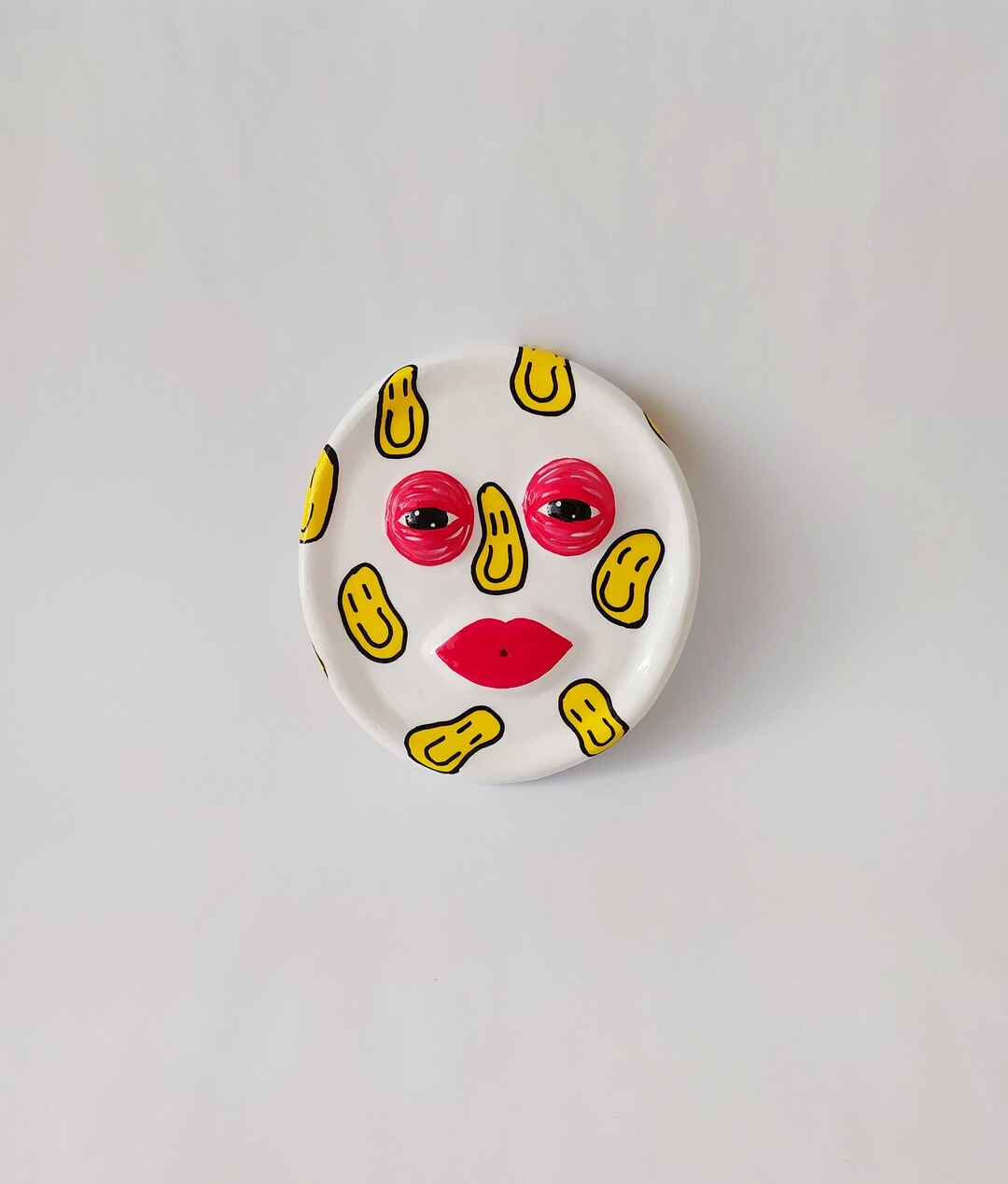 Smiley Design Clay Incense Stick Holder | Cute Incense Burner | Fruit ...
