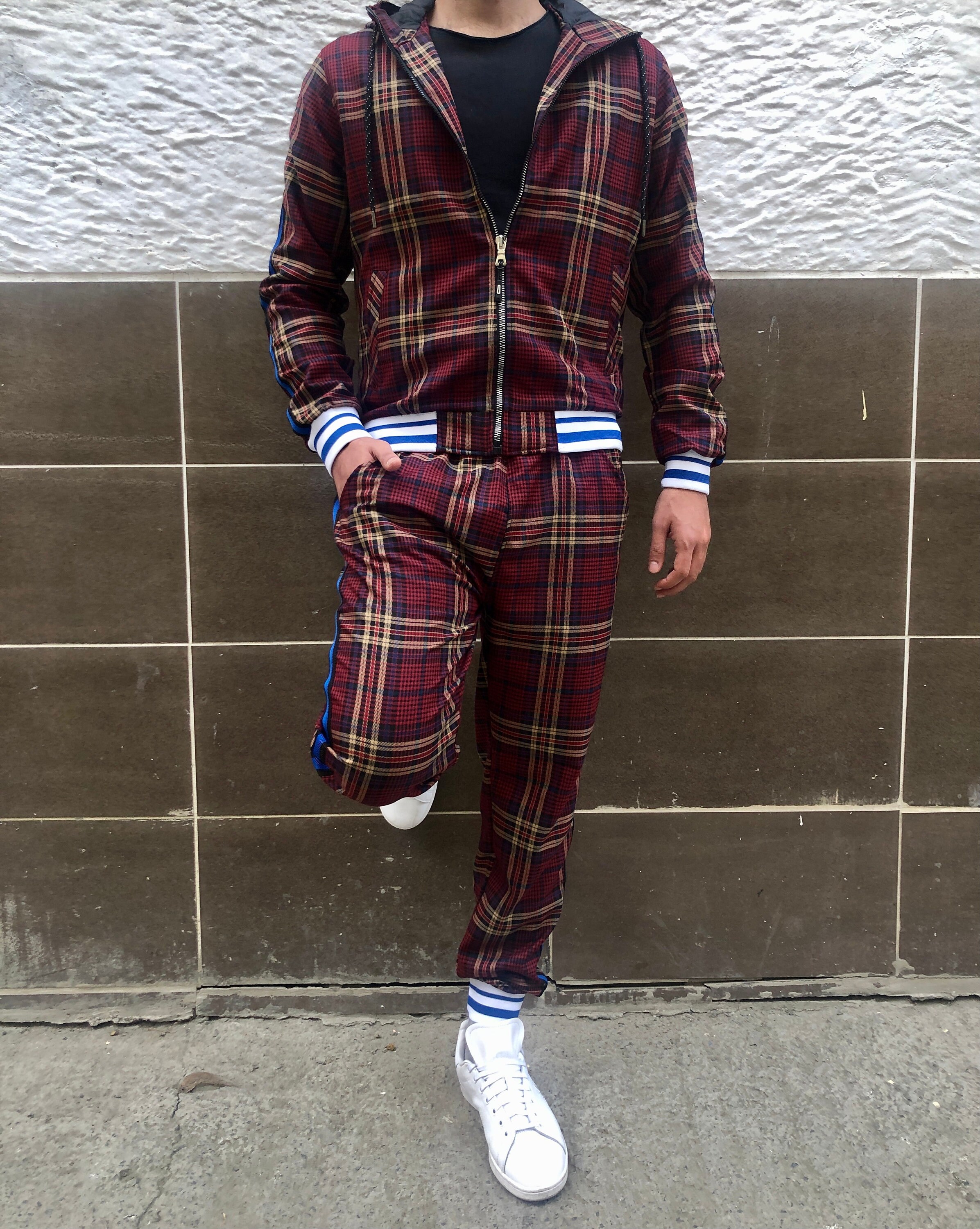 Checkered Tracksuit - Etsy