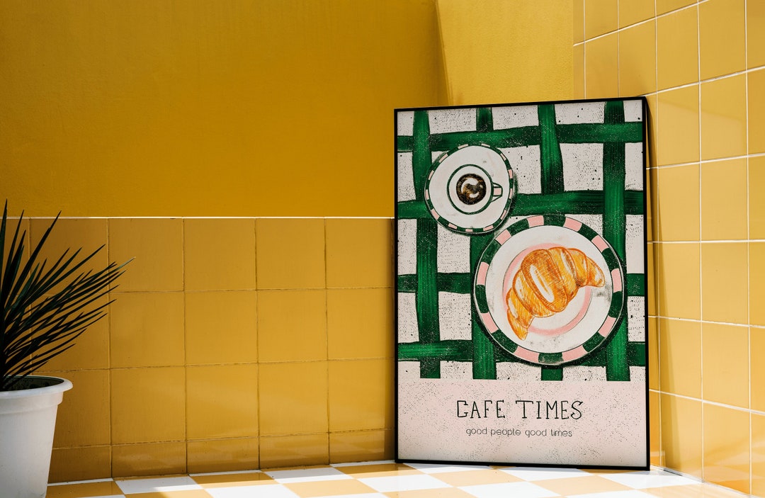 Elegant Food Poster Featuring a Charming Kitchen Scene. - Etsy