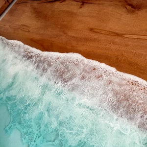 2 Pieces Epoxy Resin and Beech Tree Wood Wall Art - Etsy