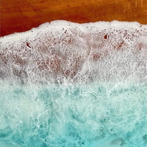 2 Pieces Epoxy Resin and Beech Tree Wood Wall Art - Etsy