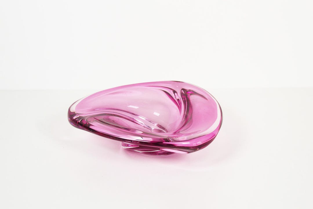 Signed VSL Crystal Glass Vide Poche - Etsy