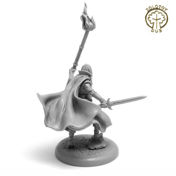 Role Playing Miniatures 28 mm Mage miniature Sorcerer miniature ...