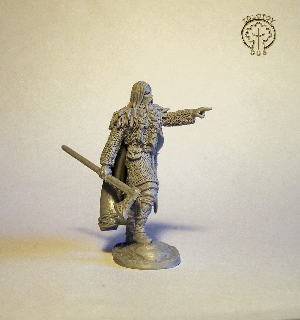 Jarl Viking 40mm miniature. DND Viking miniature. DND Viking | Etsy