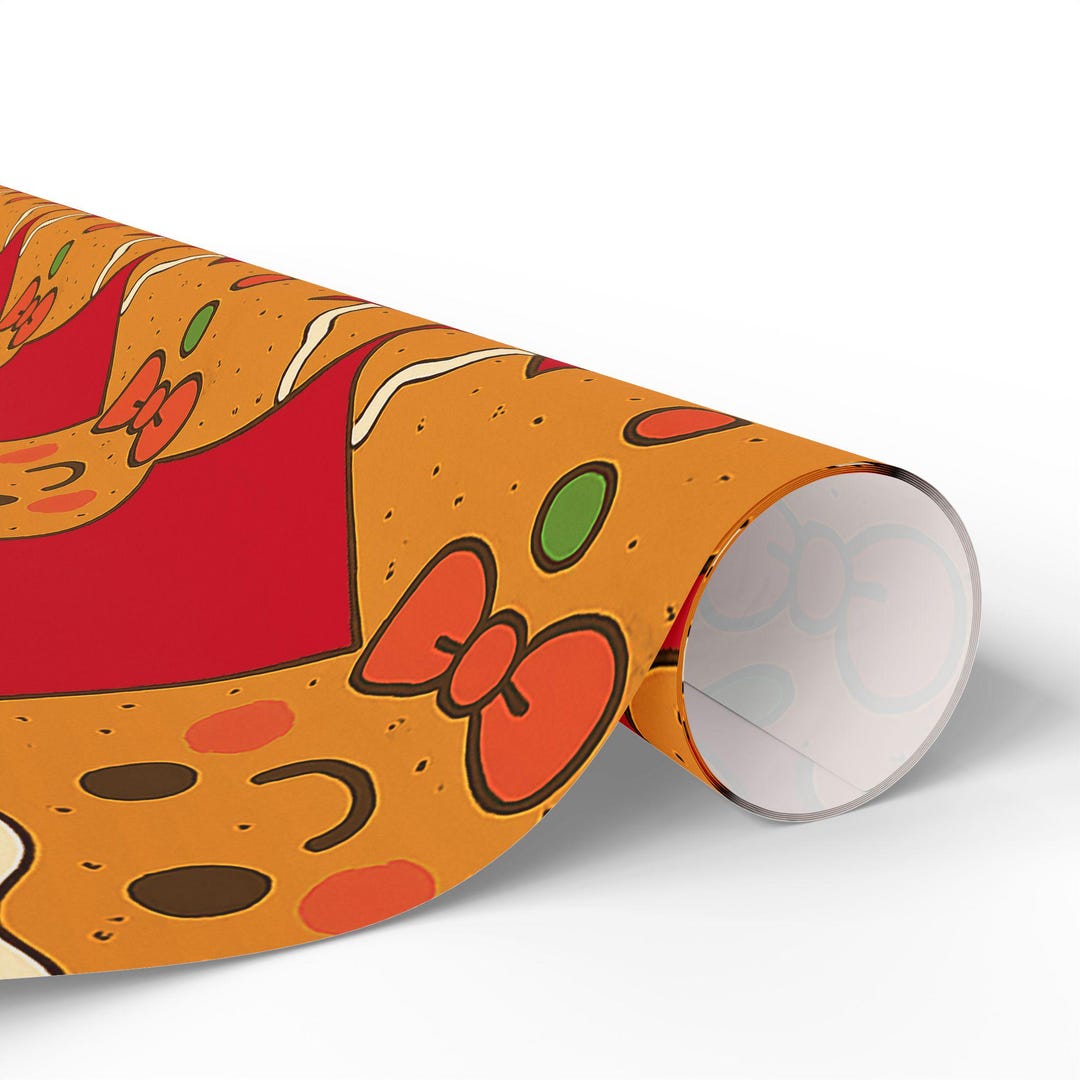 Gingerbread People Wrapping Paper | Holiday Gift Wrap Roll - Etsy