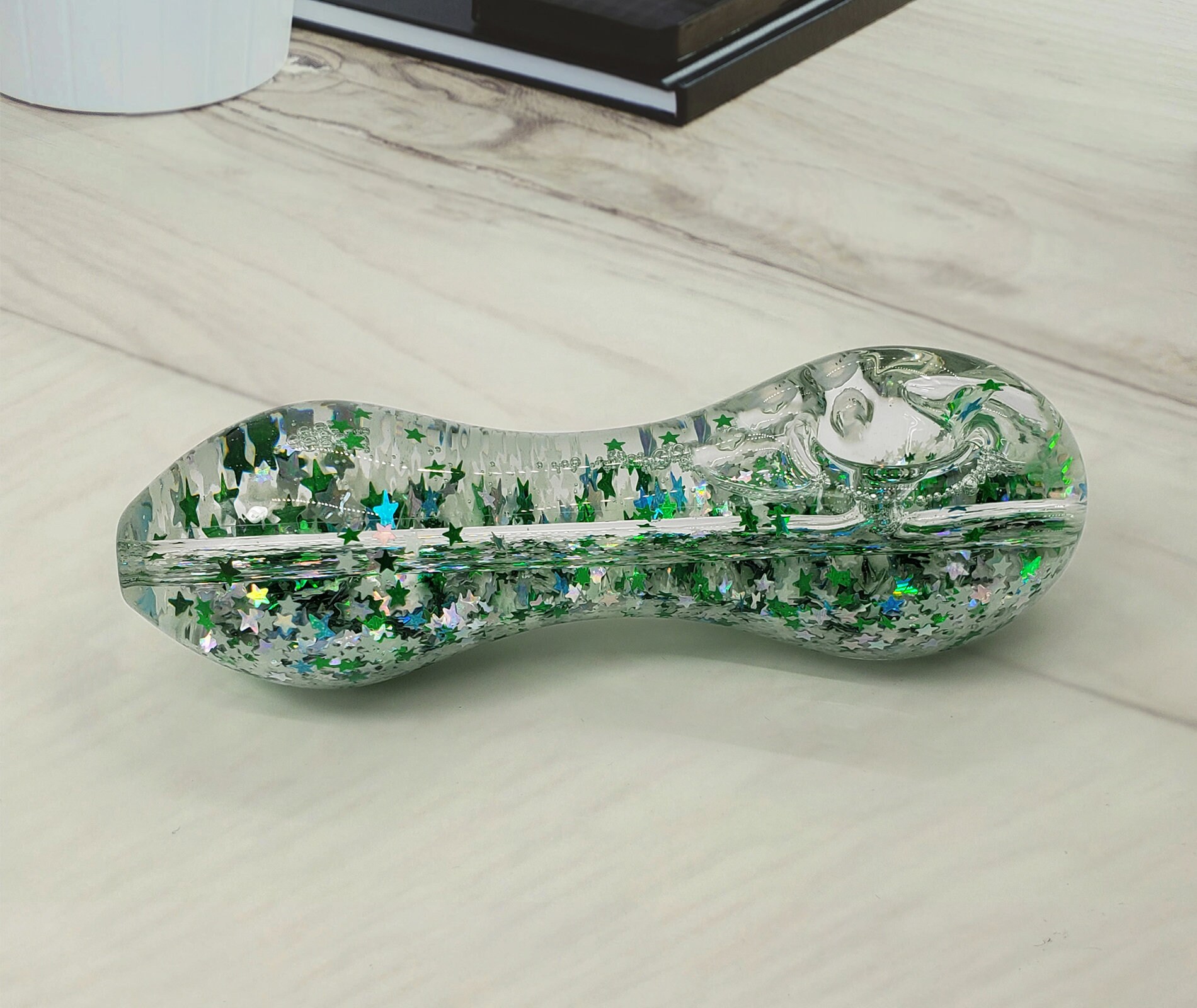 Starlight Glass Pipe Glow in the Dark Stars Glitter Stars - Etsy