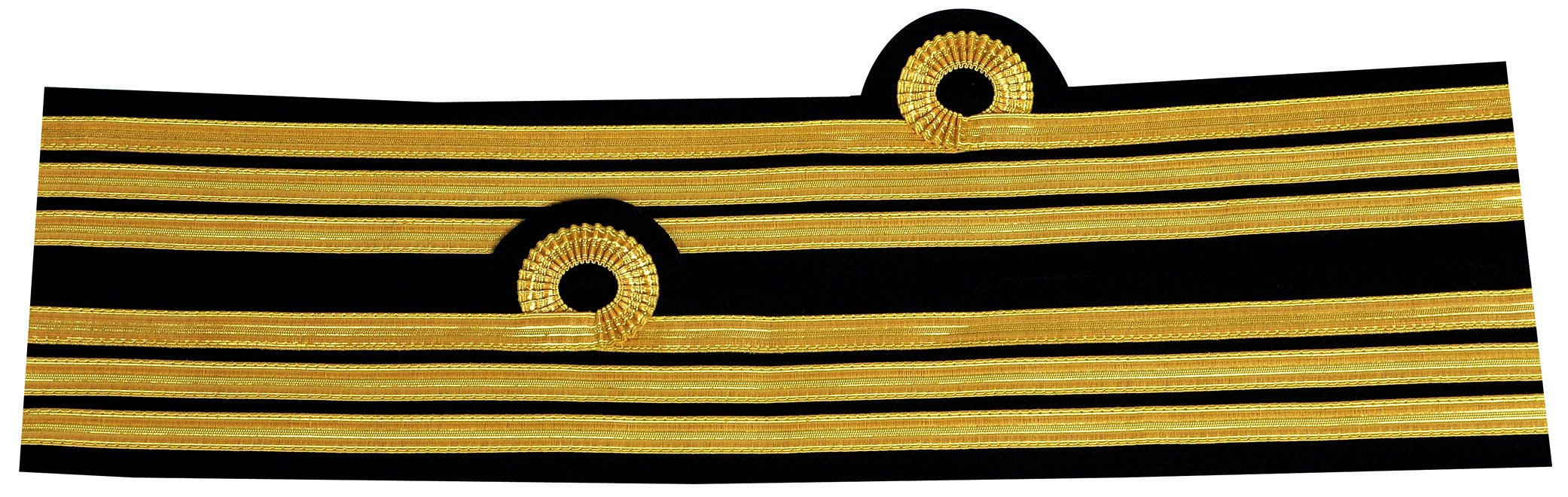 Royal Navy Cdr Commander Rank Wire Cuff Sleeve, Three Bar Curl Rank ...