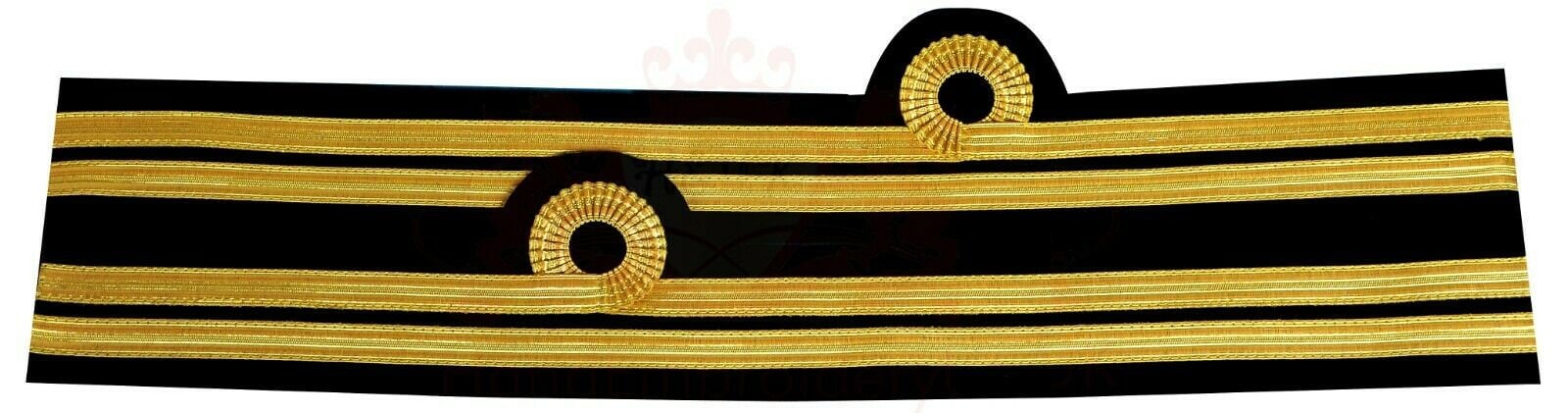 Royal Navy Lt Lieutenant Rank Wire Cuff Sleeve, Two Bar Curl Rank ...