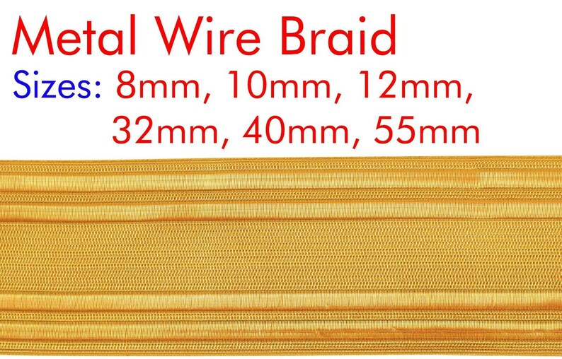 Gold Metal Braid Lace for Military, Army, Uniform, Costume, Fancy ...