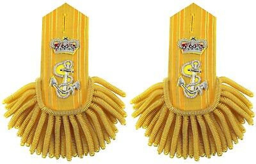 Royal Navy Bullion Anchor and Crown Captain Epaulette Regulations of of ...