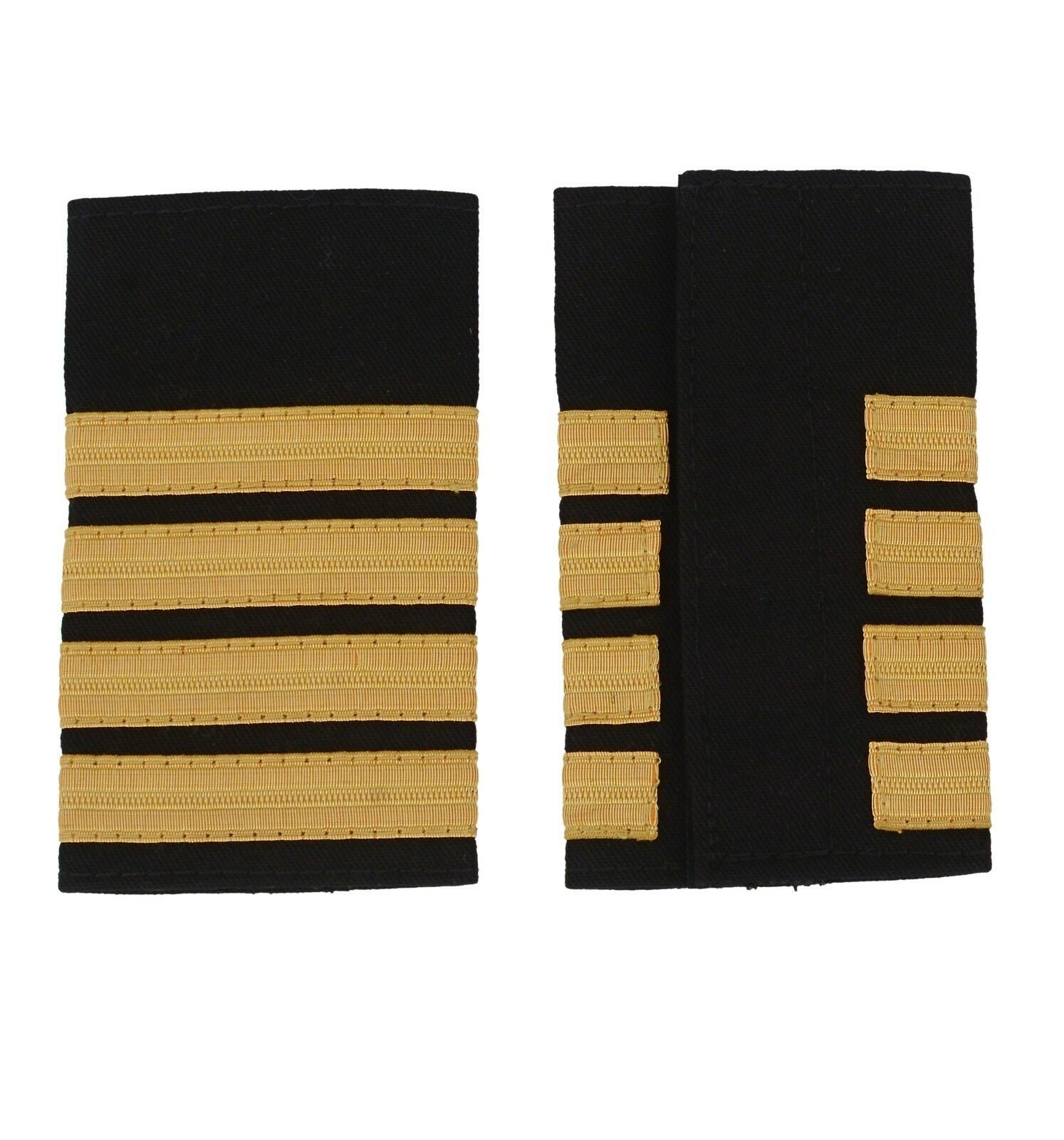 Four Bar Pilot Airline or Merchant Marine Epaulette Captain Gold ...