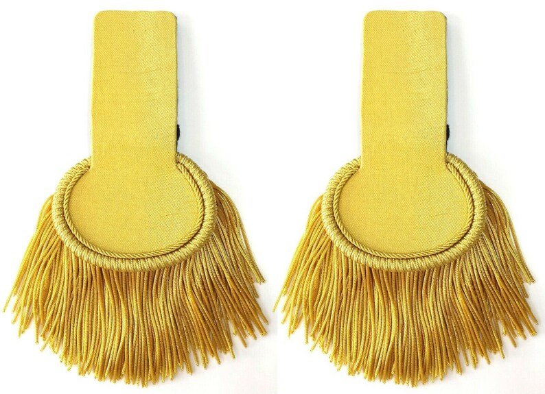 French British Dragoon Gold Fringe Shoulder Epaulettes Board From ...