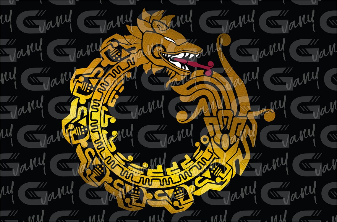 Quetzalcoatl Svg,ai,eps. Quetzalcoatl File . Hecho En Mexico. - Etsy