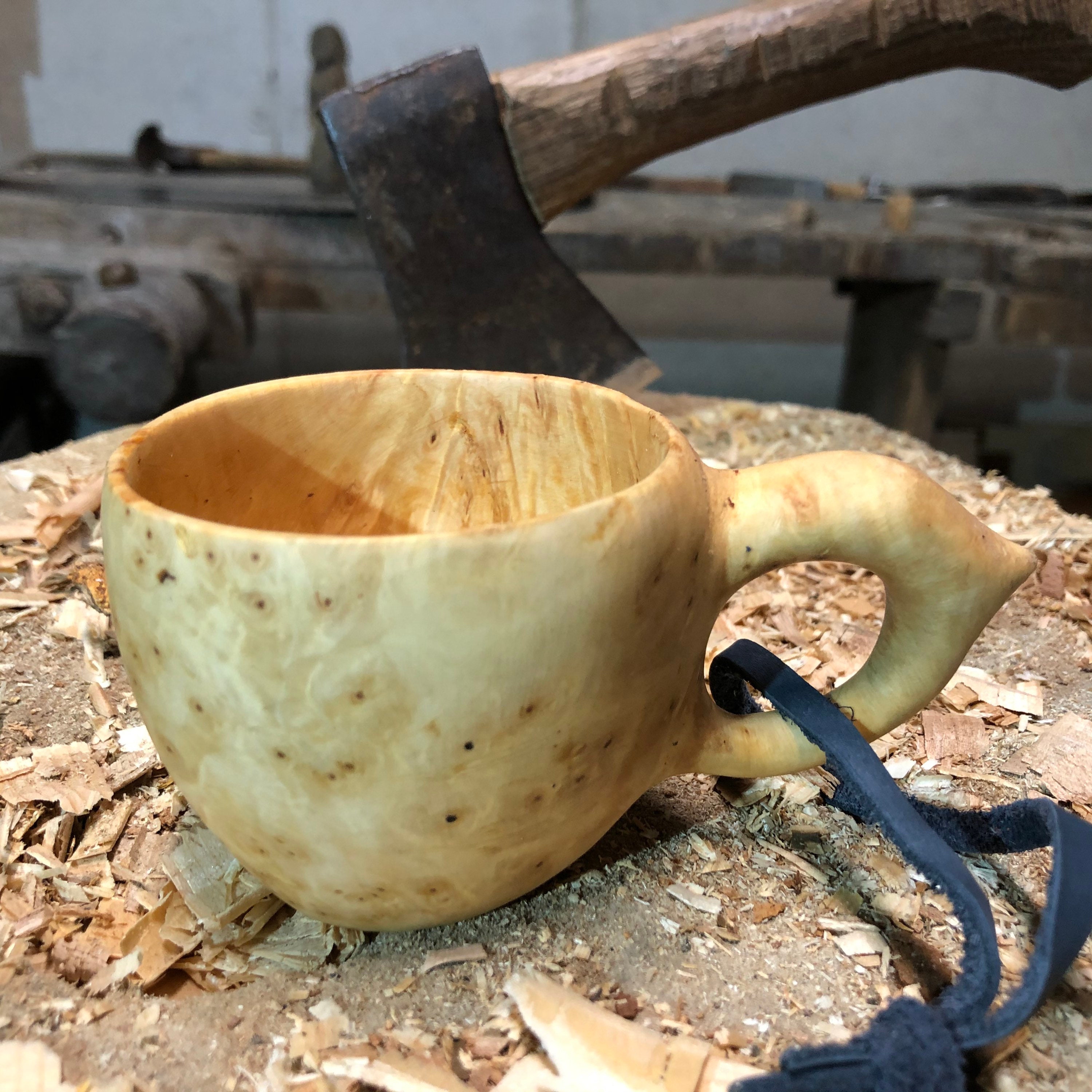 Kuksa bowl from Birch burl Nothern style Saami guksi Bushcraft | Etsy